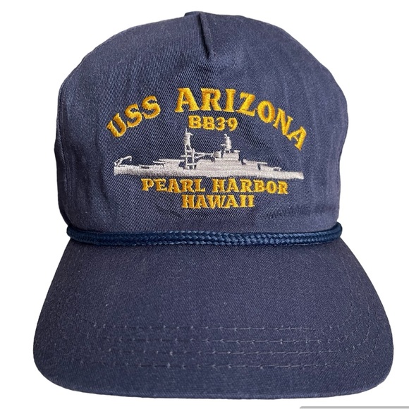 Accessories | Uss Arizona Bb39 Pearl Harbor Hawaii Snapback Baseball ...
